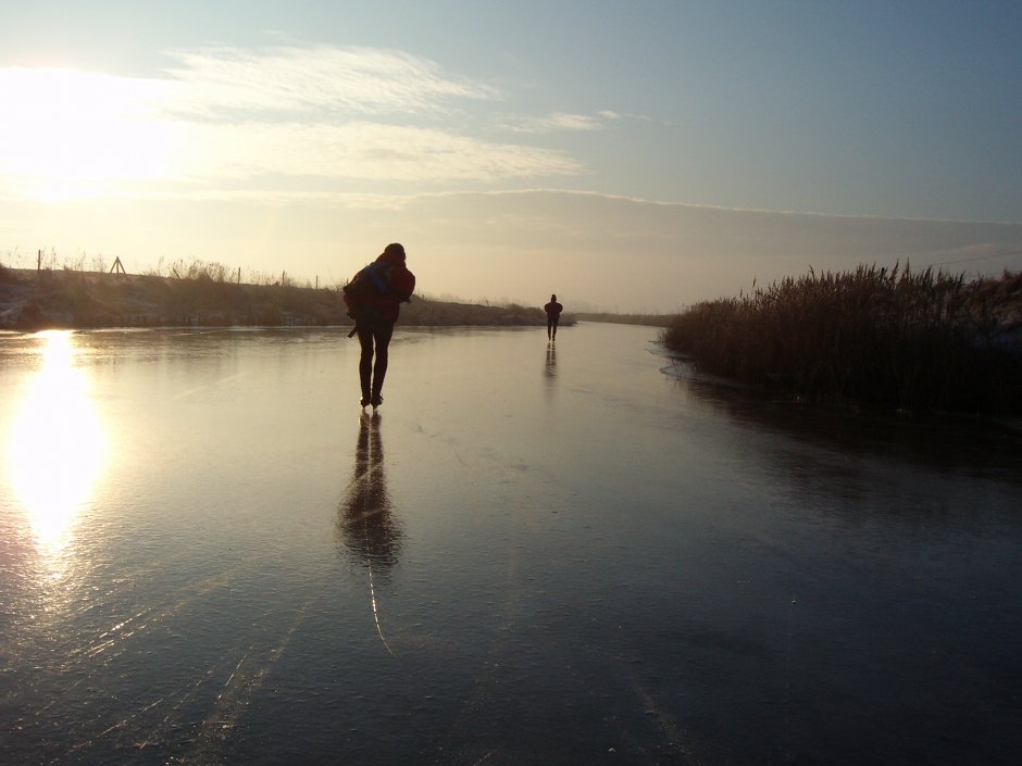 Echt natuurijs schaatsen | ZeelandNet Foto