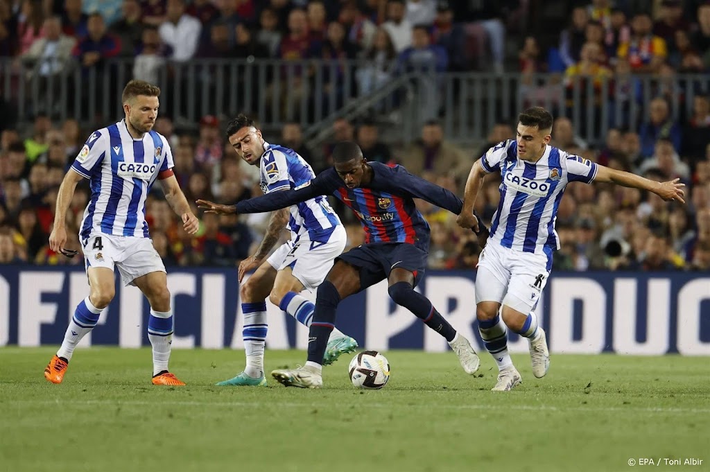 Kampioen FC Barcelona verliest thuis van Sociedad Kampioen FC Barcelona verliest thuis van Sociedad