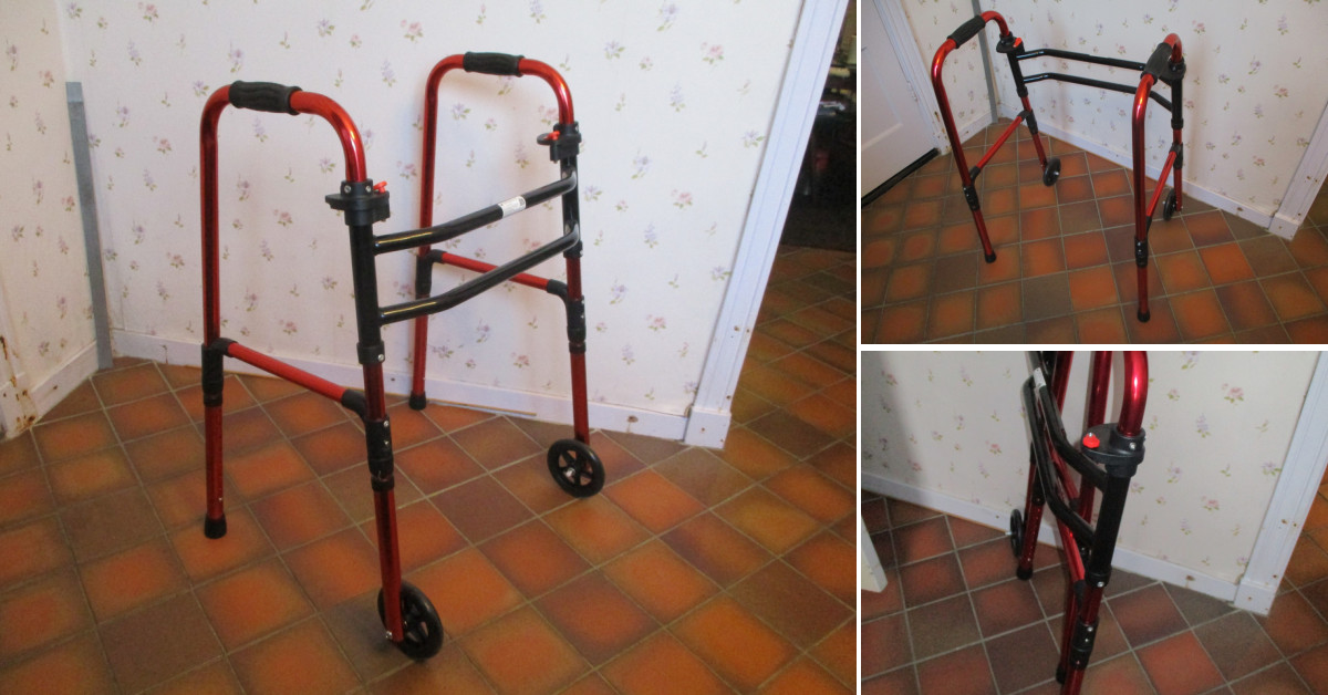 Te koop nieuw looprek met wieltjes in hoogte verstelbaar