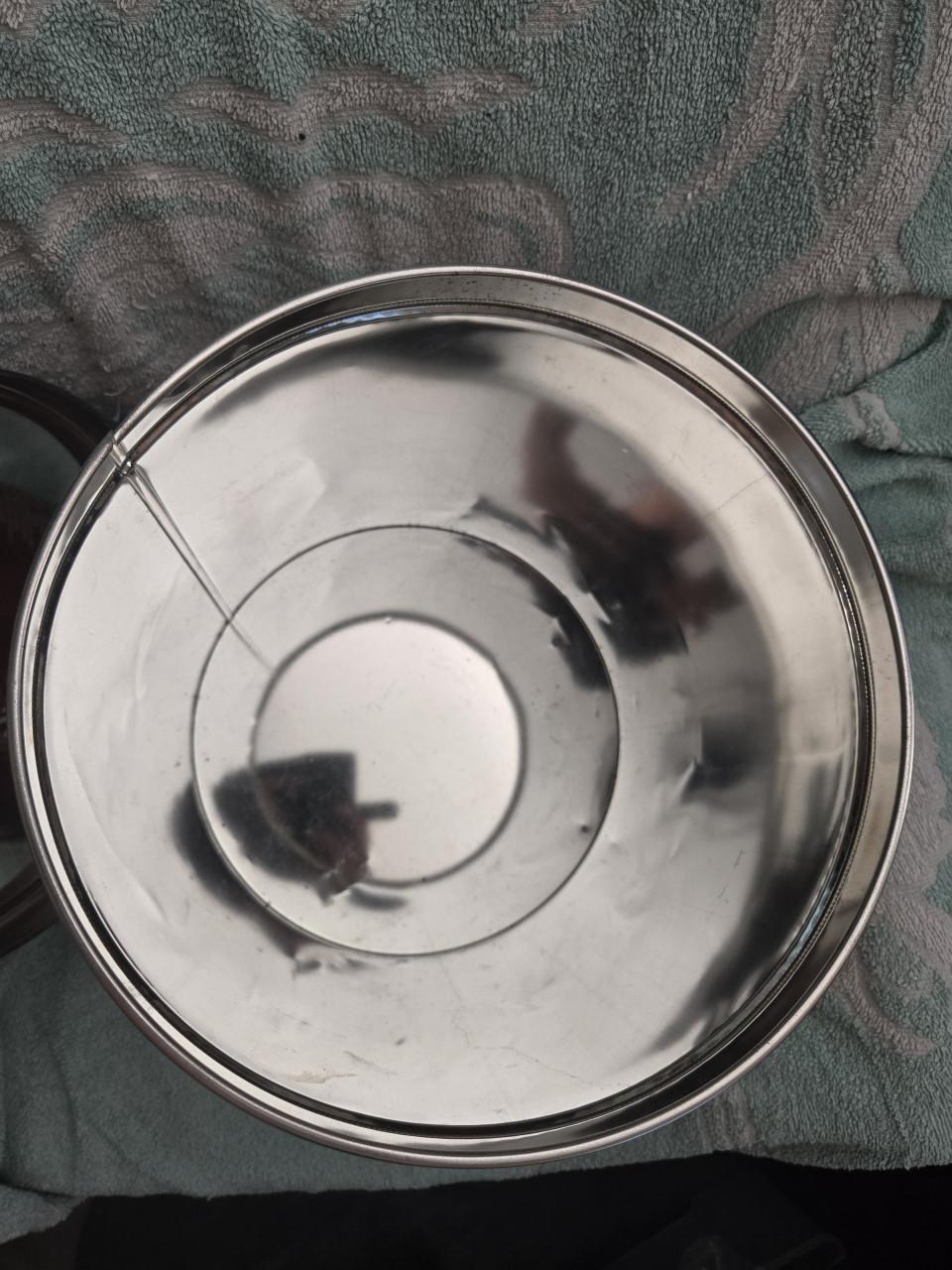 Groot bewaarblik van Kanis & Gunnink 5 kg. Afm. H32 cm Ø 28cm