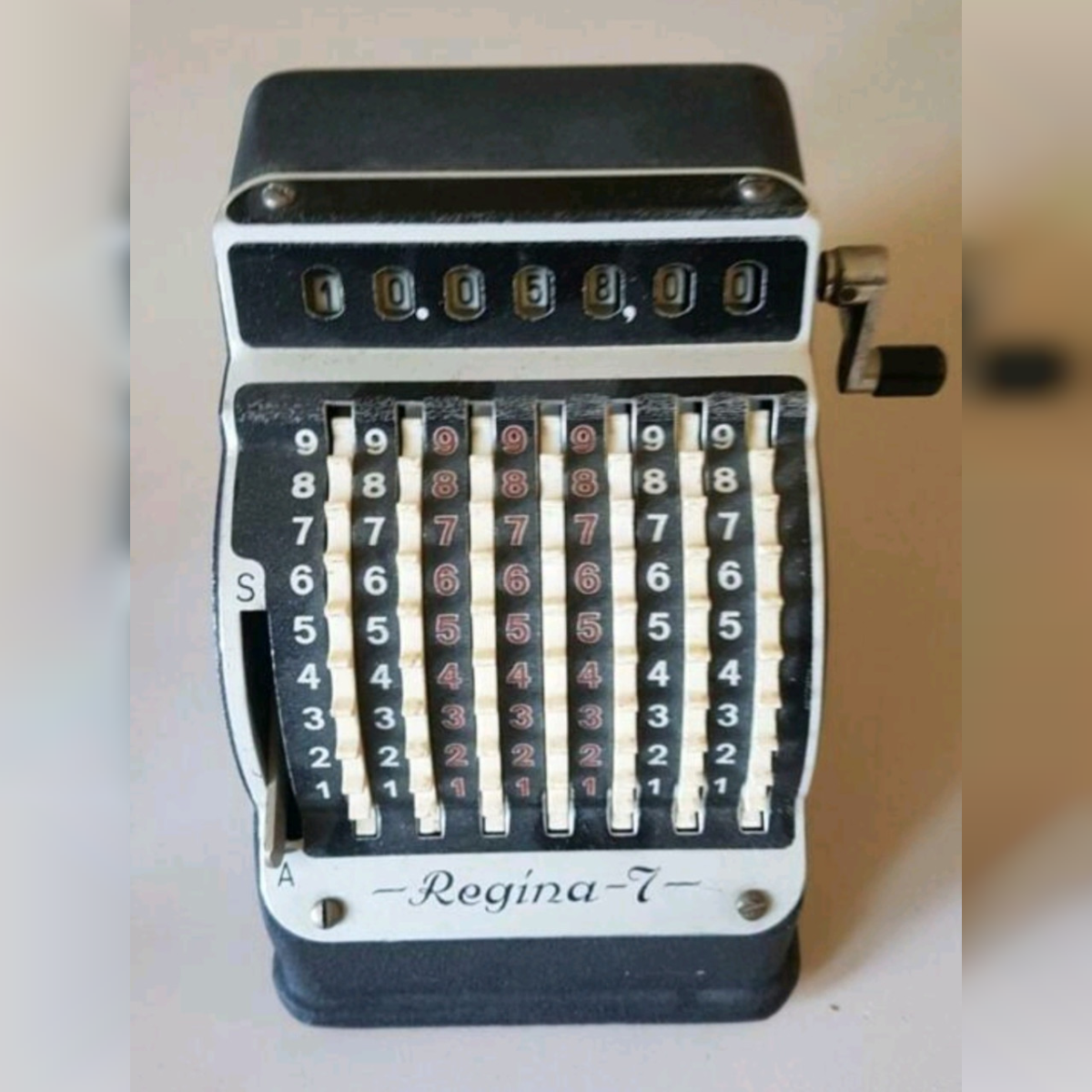 Antieke nostalgische telmachine