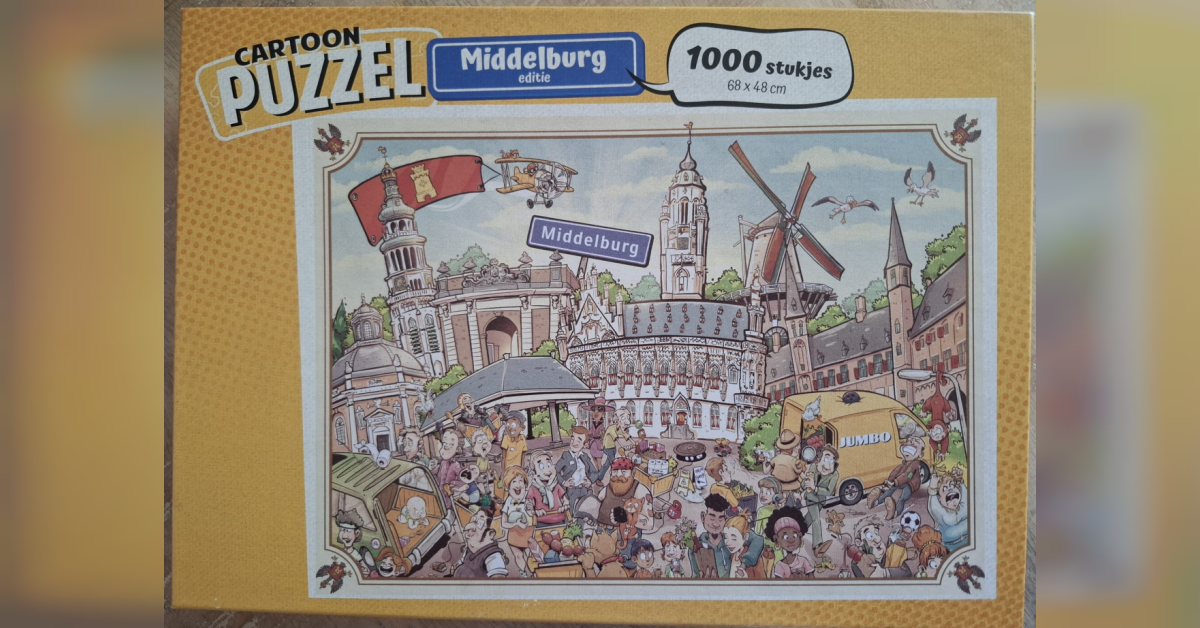 Cartoon puzzel Middelburg
