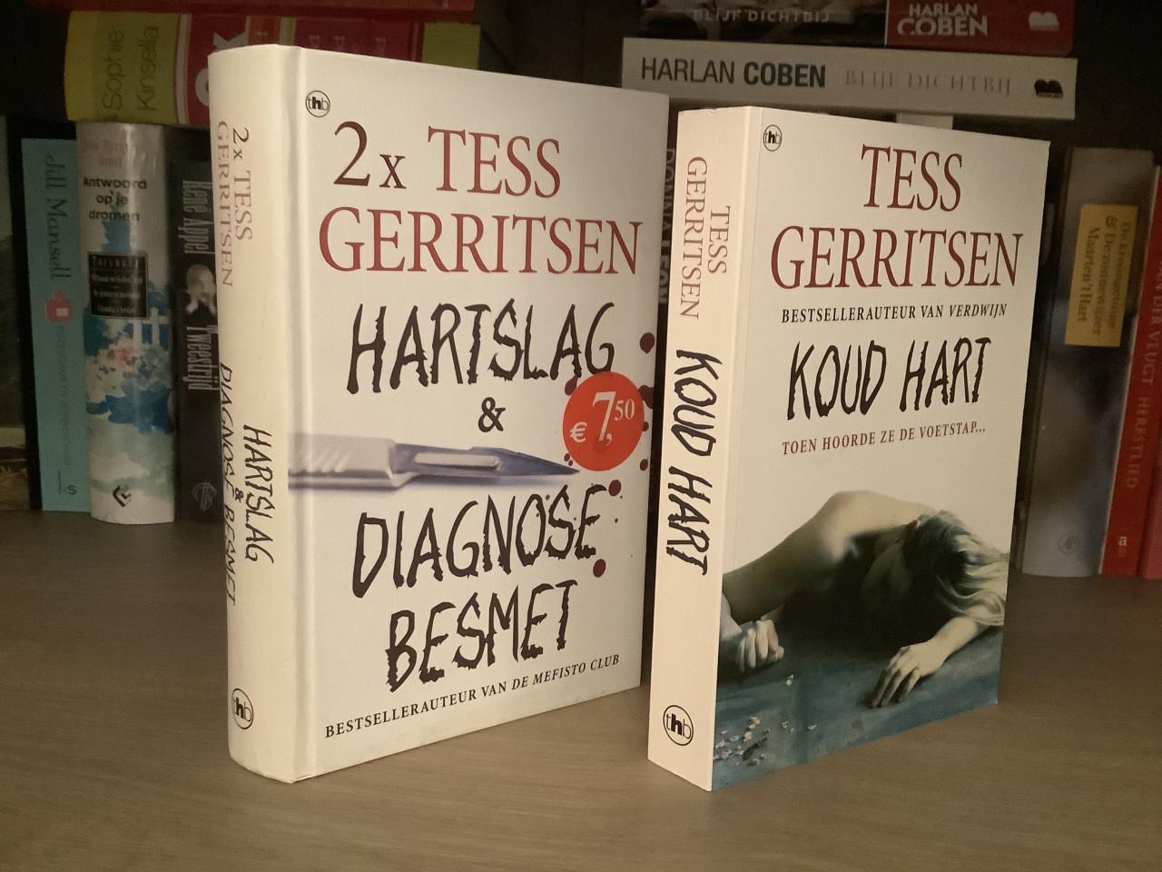 Thrillers van bekende schrijvers, zie de bijgaande foto’s.