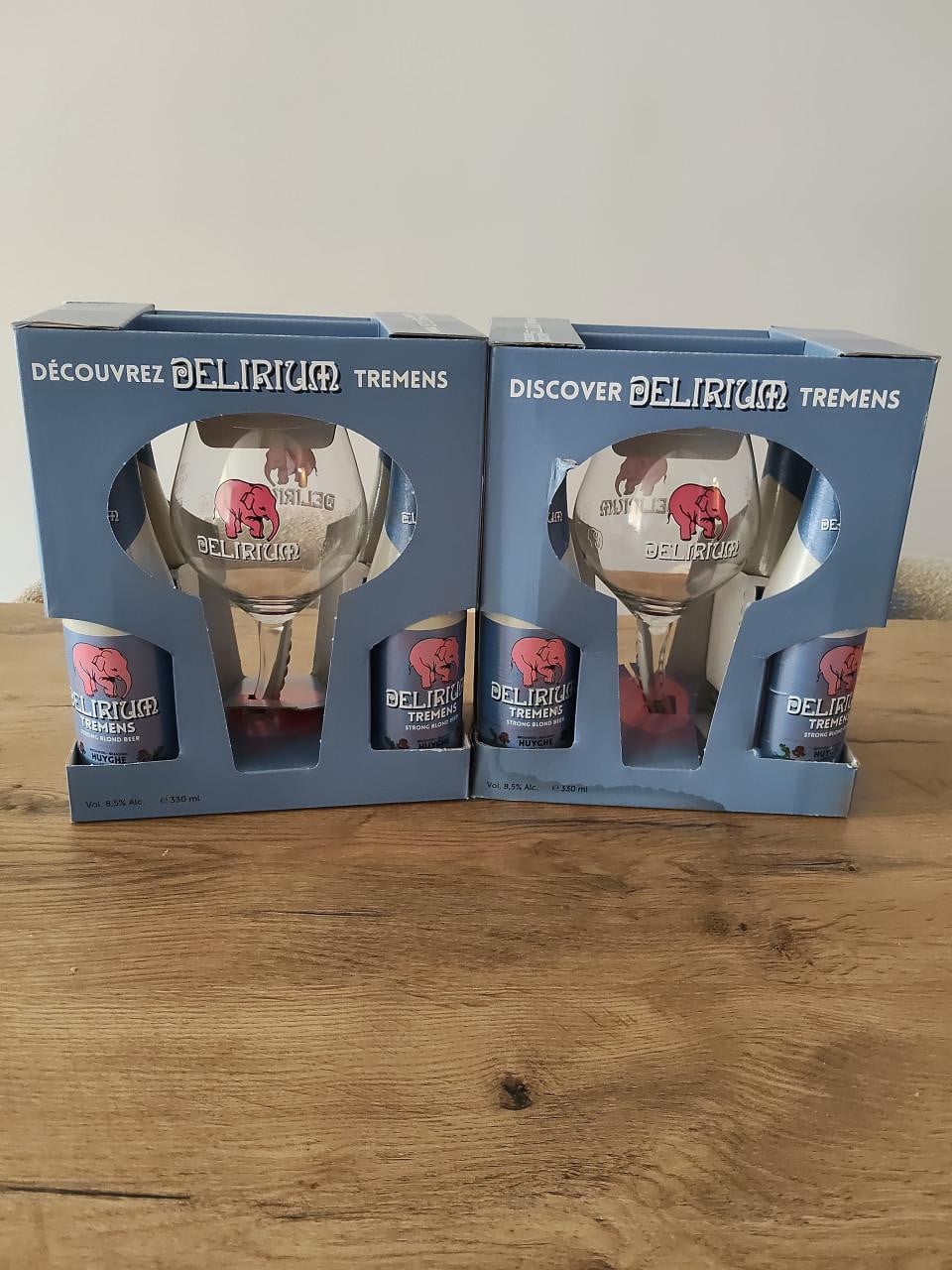 Delirium Tremens giftset, 4 flesjes + origineel glas