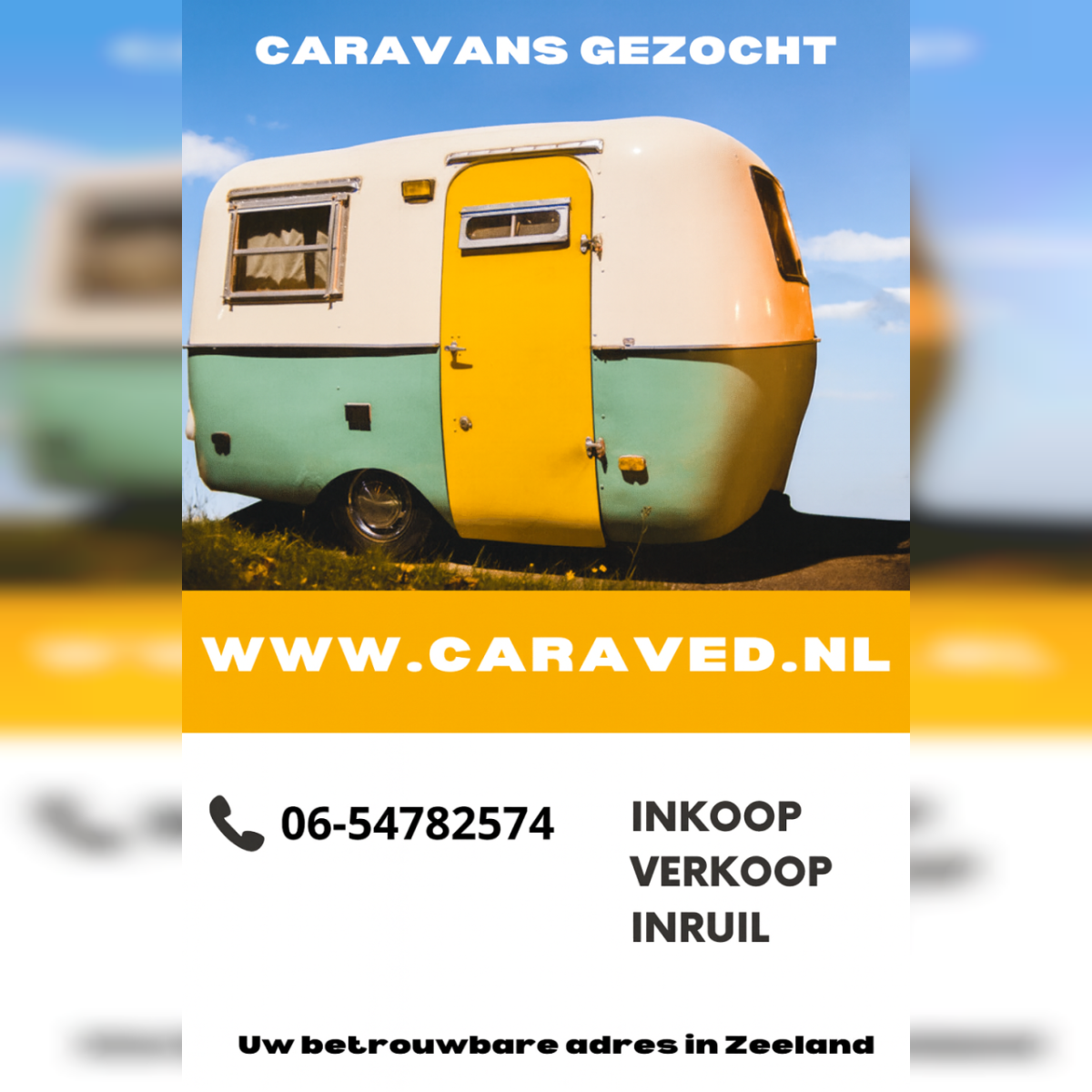 GEZOCHT CARAVANS
