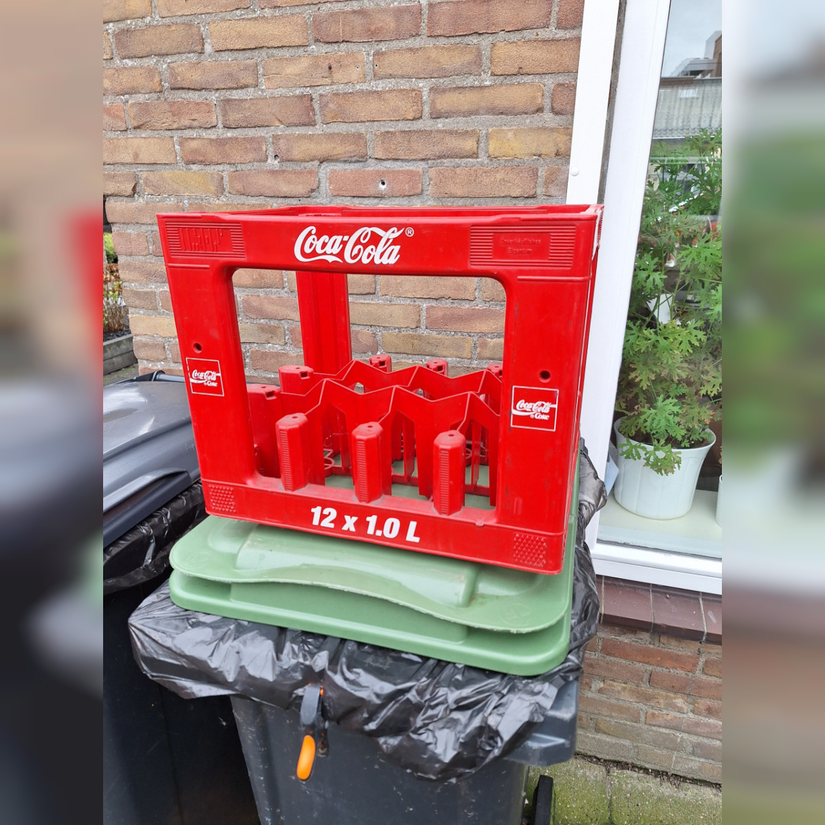 Coca Cola krat voor 12 flessen van 1 liter