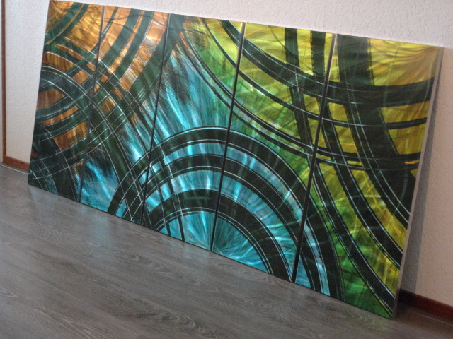 " Metal Energy " prachtig 5 luik Metal Art