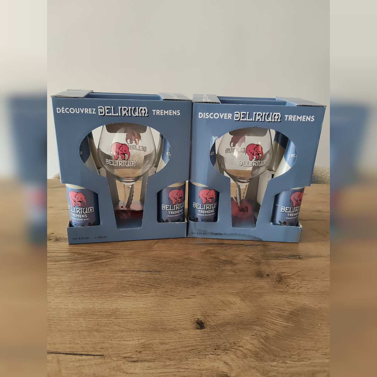 Delirium Tremens giftset, 4 flesjes + origineel glas
