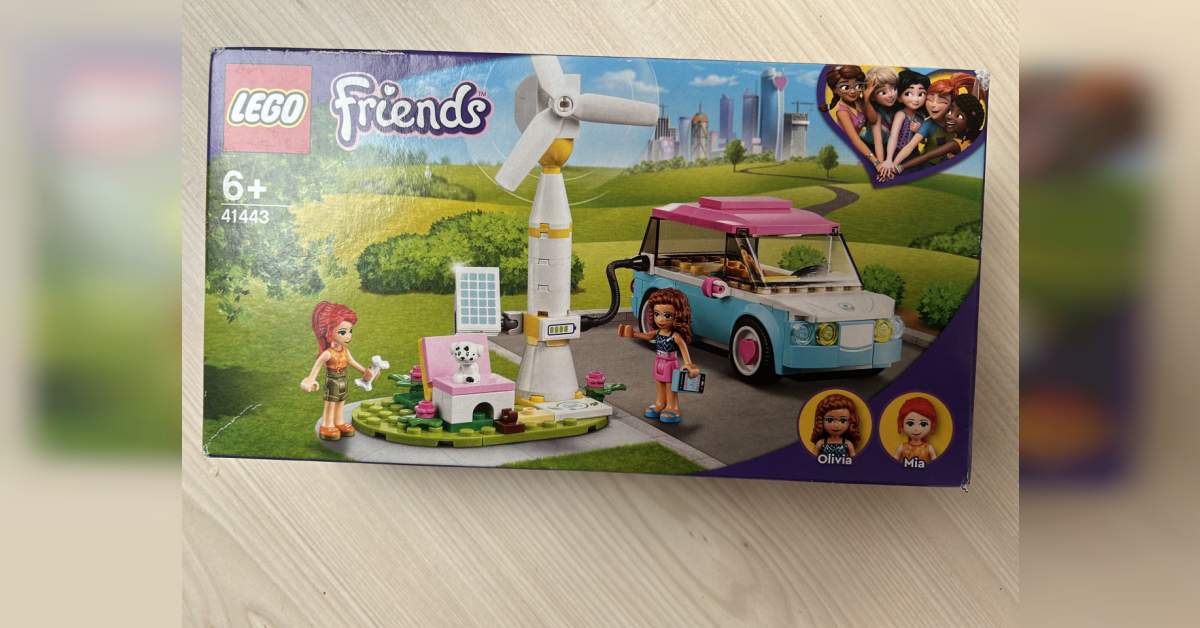 Lego Elektrische auto + windmolen.