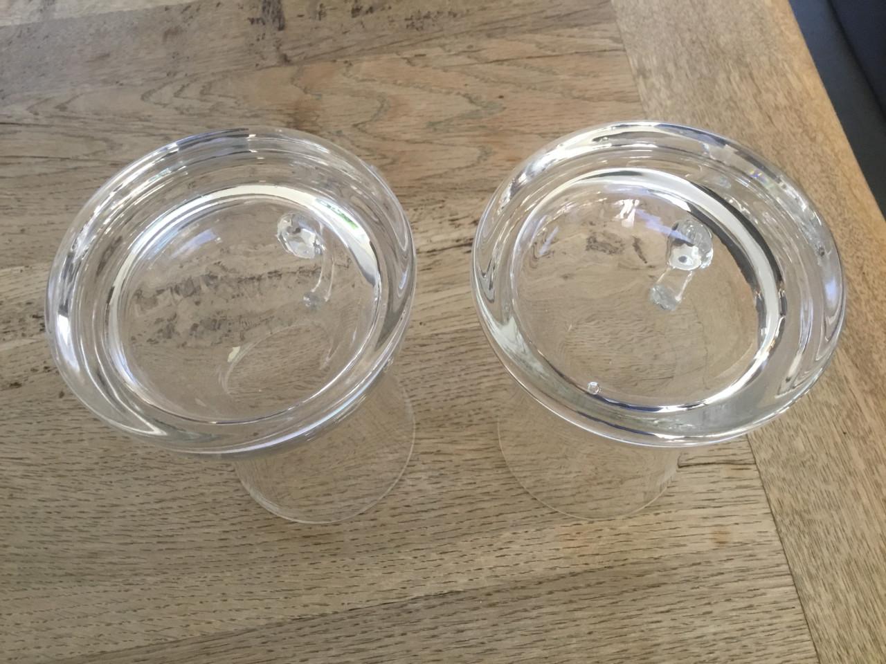 Kristallen bierpullen.