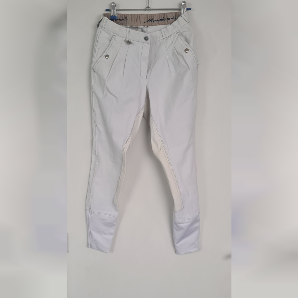 Witte paardrijbroek maat 38 merk: Mondoni, goed wasbaar