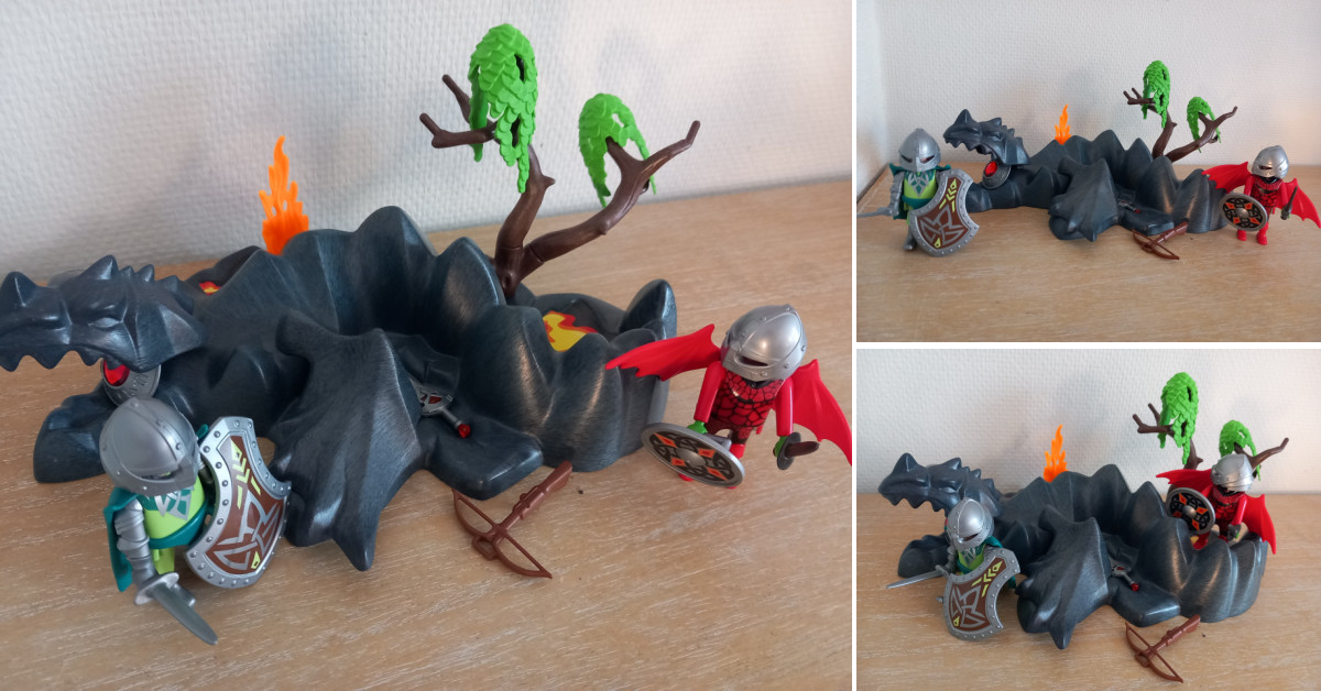 Playmobil drakeneiland met 2 ridders setnr 4147