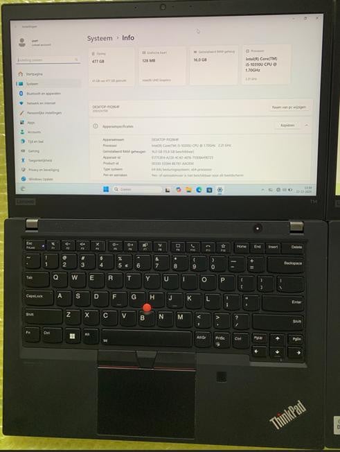 Lenovo ThinkPad P52 i7-8850H 16GB 512GB Nvidia 4GB nieuwstaat