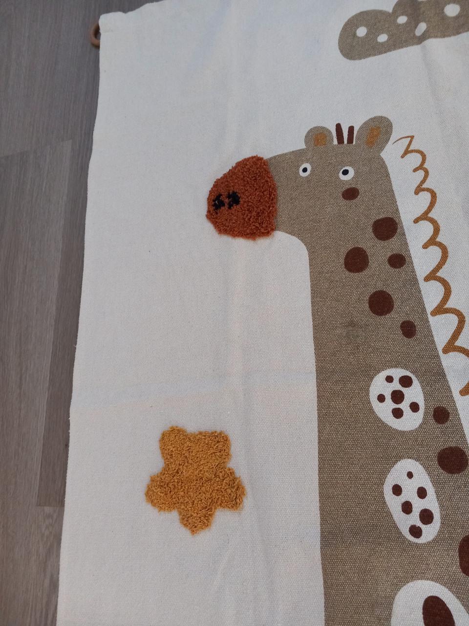 Wandkleed kinderkamer Giraffe