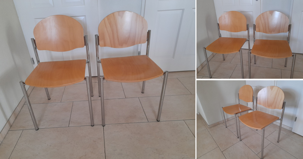 2 stevige stoelen (in goede staat )
