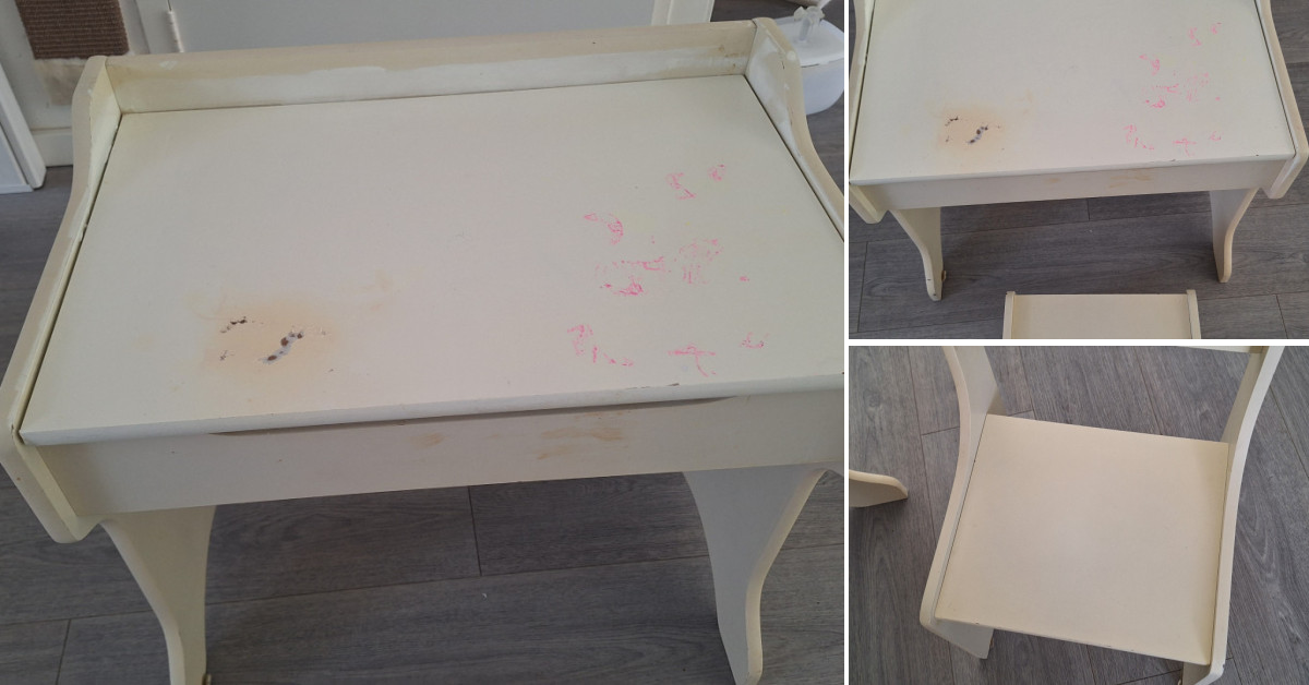 Peuter/kleuter bureau met stoel