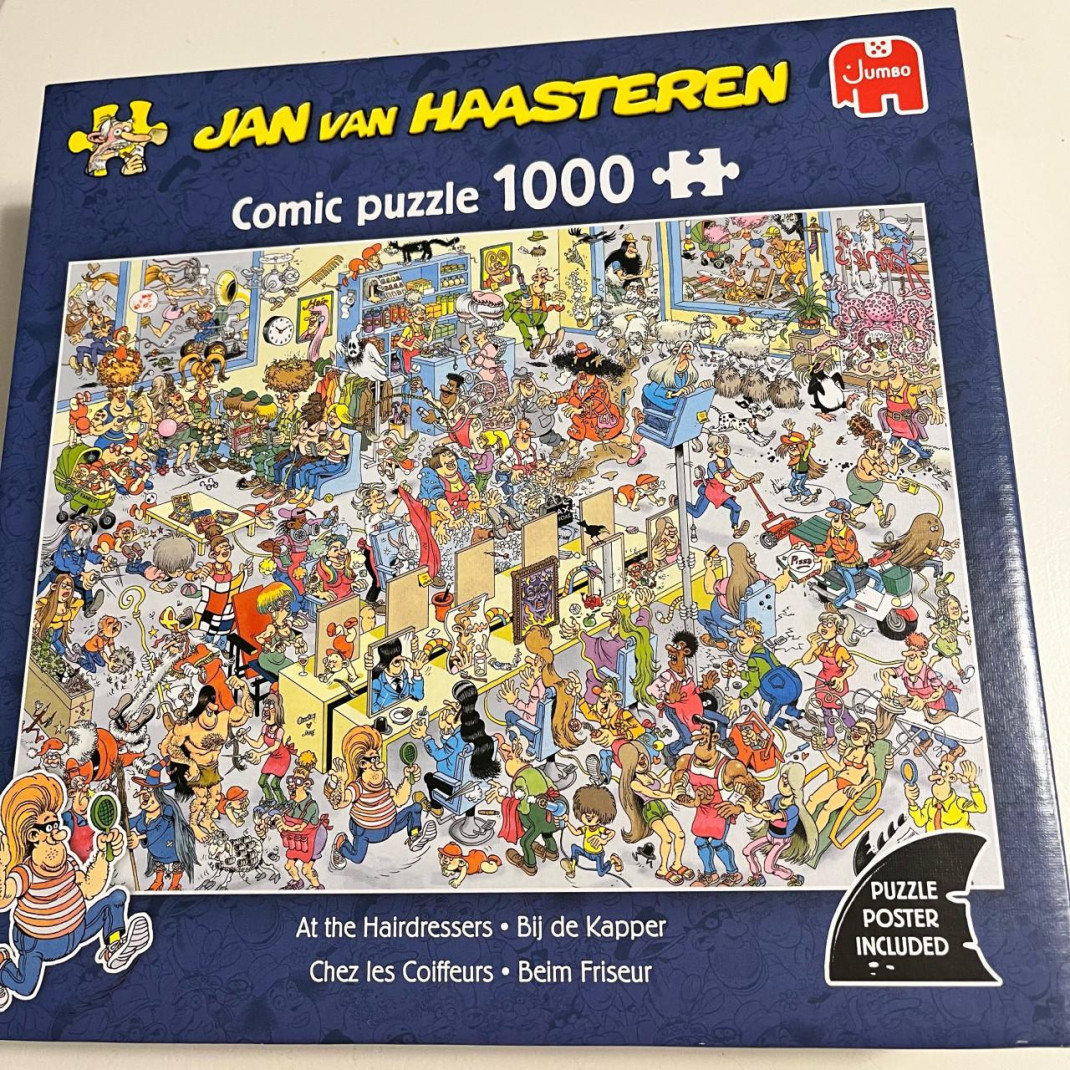 Jan van Haasteren : bij de kapper.