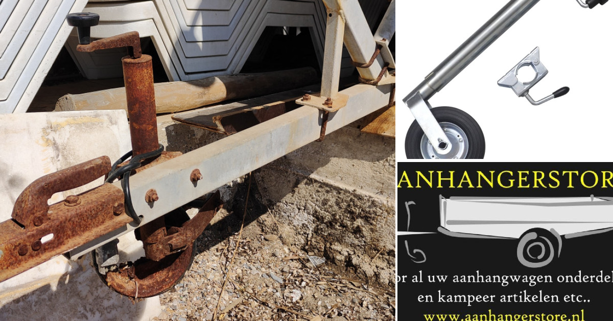 Neuswielen voor de caravan of boottrailer