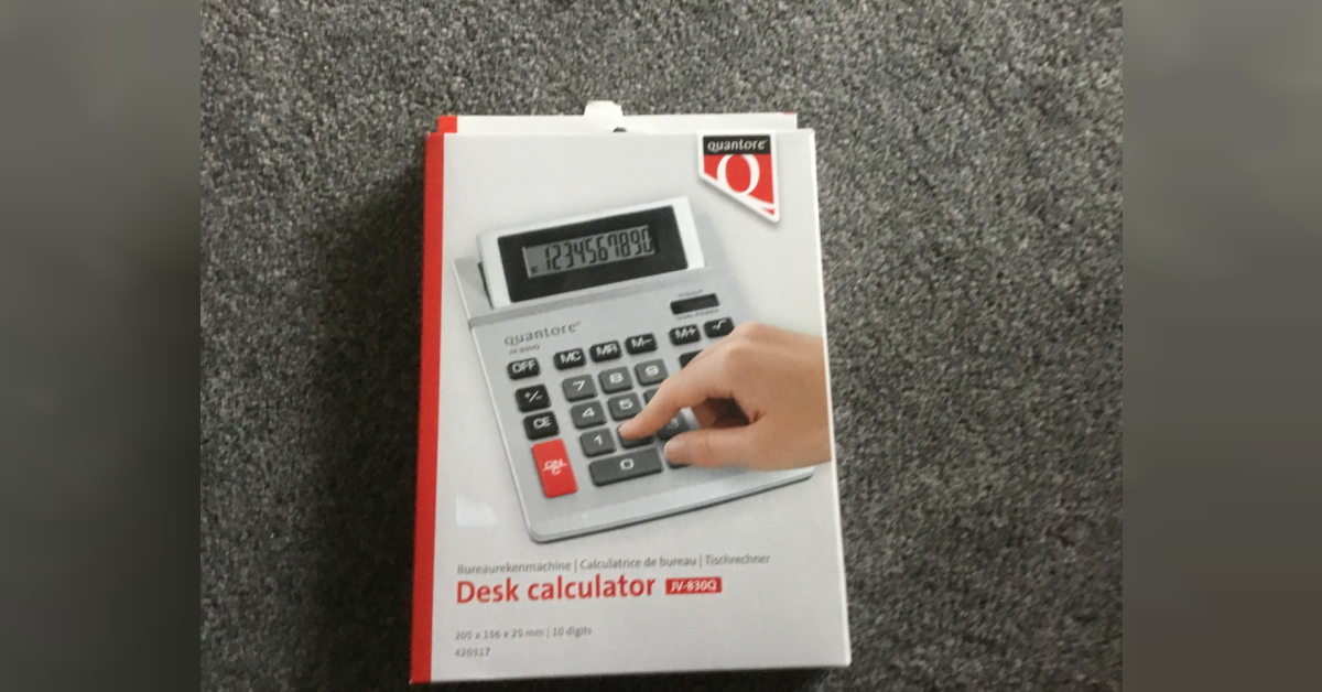 A rekenmachine voor op je bureau