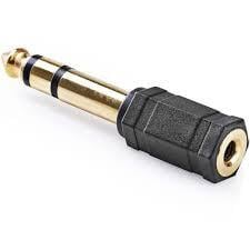 Krulverlengsnoer voor koptelefoon met verloop om zowel 6,5 mm als 2,5 mm